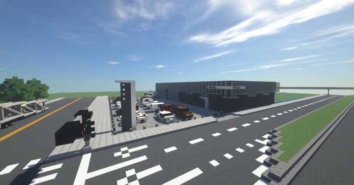 Dealership and Warehouse (Alhutopian Project) Minecraft Map