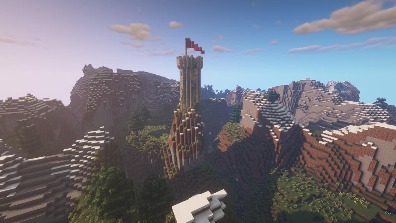 Old tower on the edge Minecraft Map