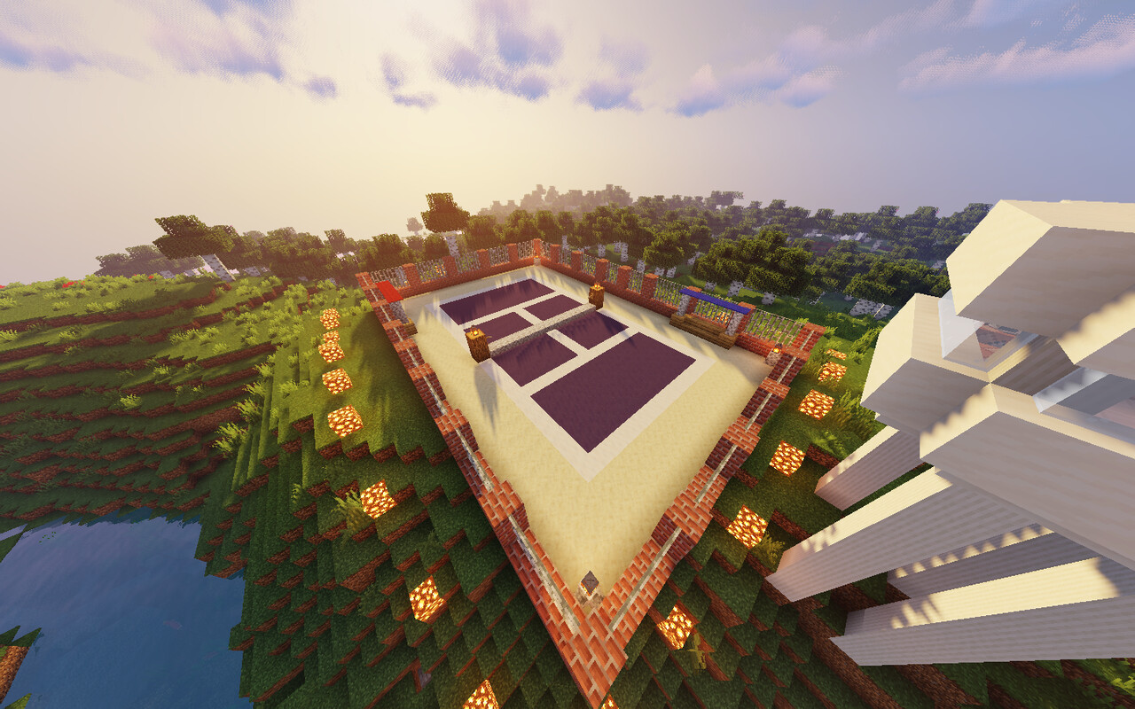Tennis map for 2 player Minecraft Map