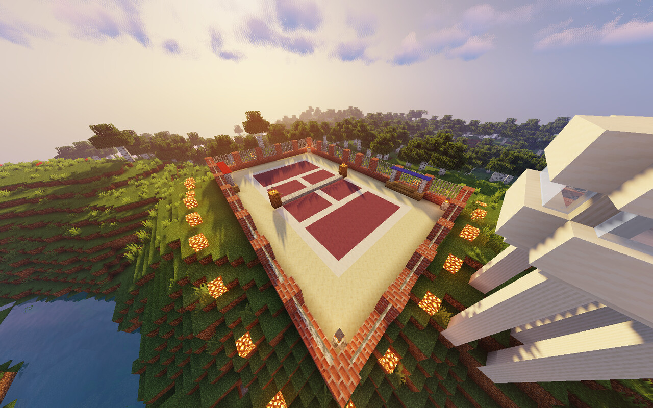 Tennis map for 2 player Minecraft Map