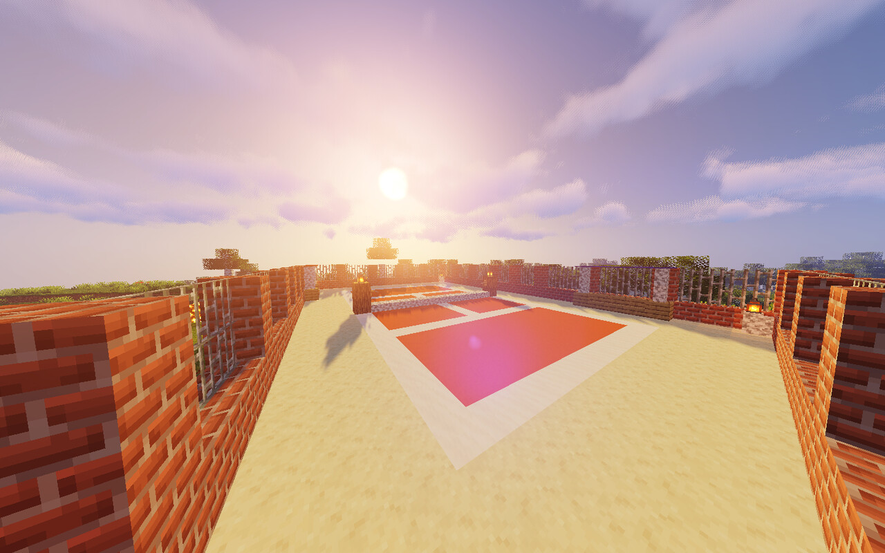 Tennis map for 2 player Minecraft Map