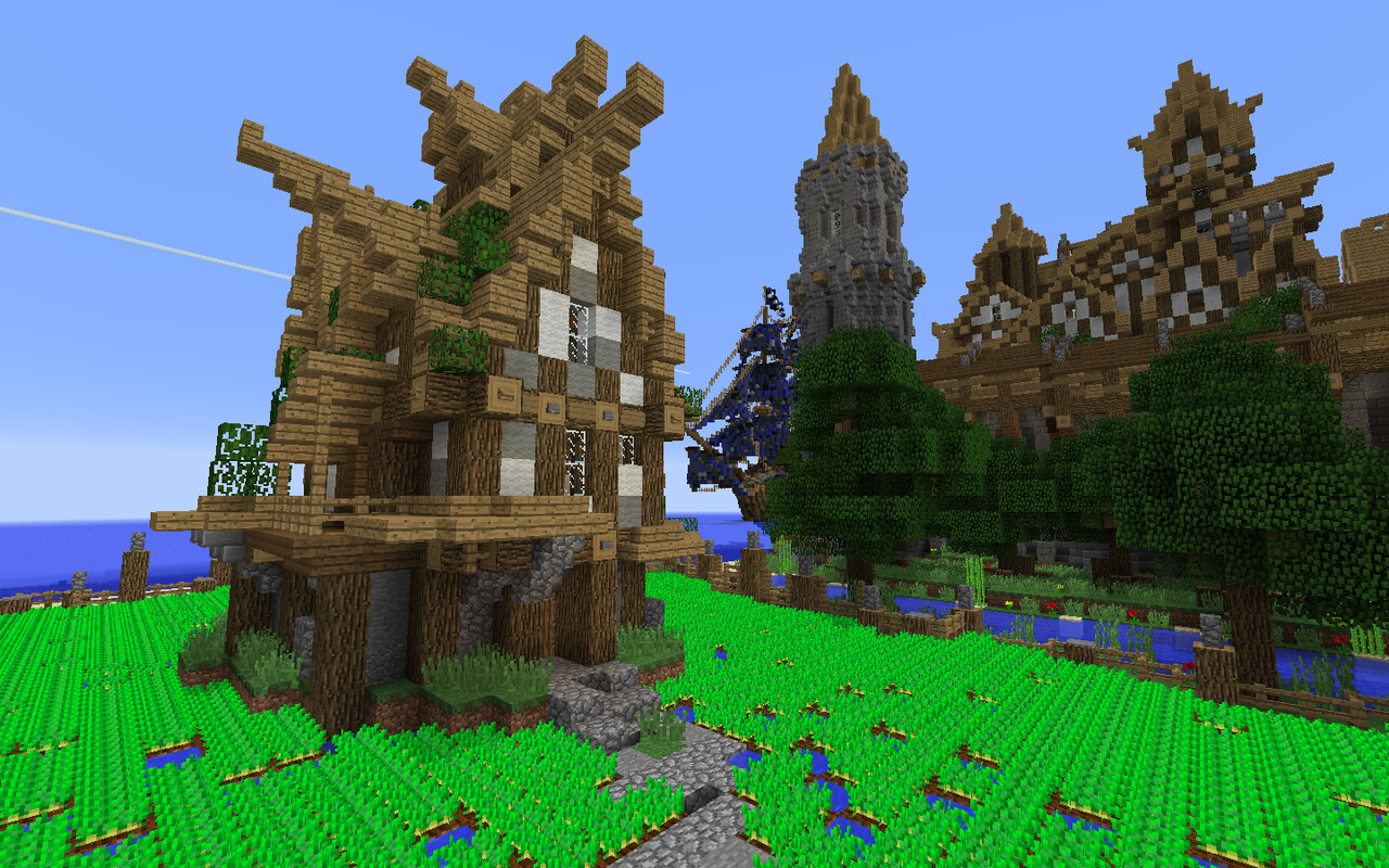 Medieval Fantasy Farm House Minecraft Map