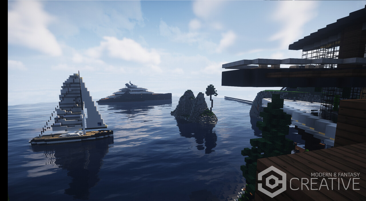 Modern Cliffside Villa | with interiors + download | MFC | edited ...