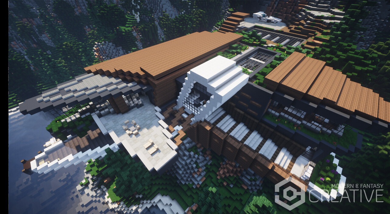Modern Cliffside Villa | with interiors + download | MFC | edited ...