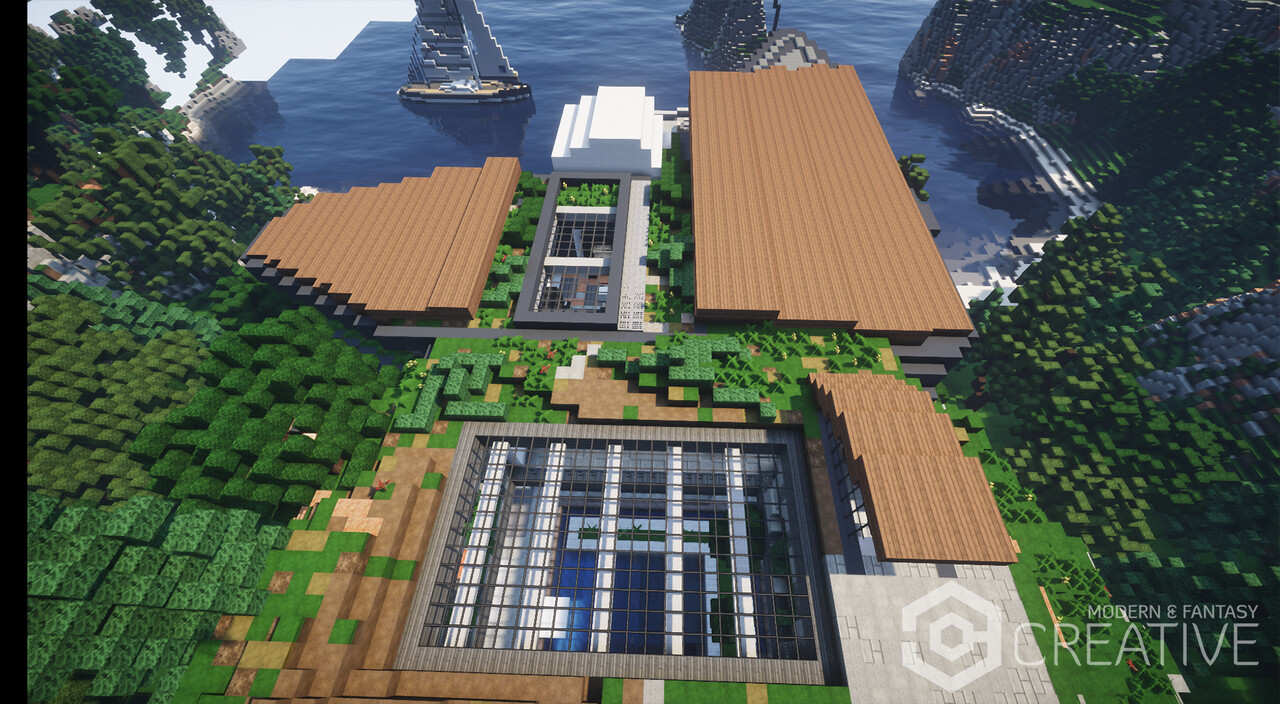 Modern Cliffside Villa | with interiors + download | MFC | edited ...