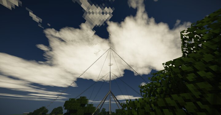 240 meters height radio antenna Minecraft Map