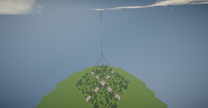240 meters height radio antenna Minecraft Map