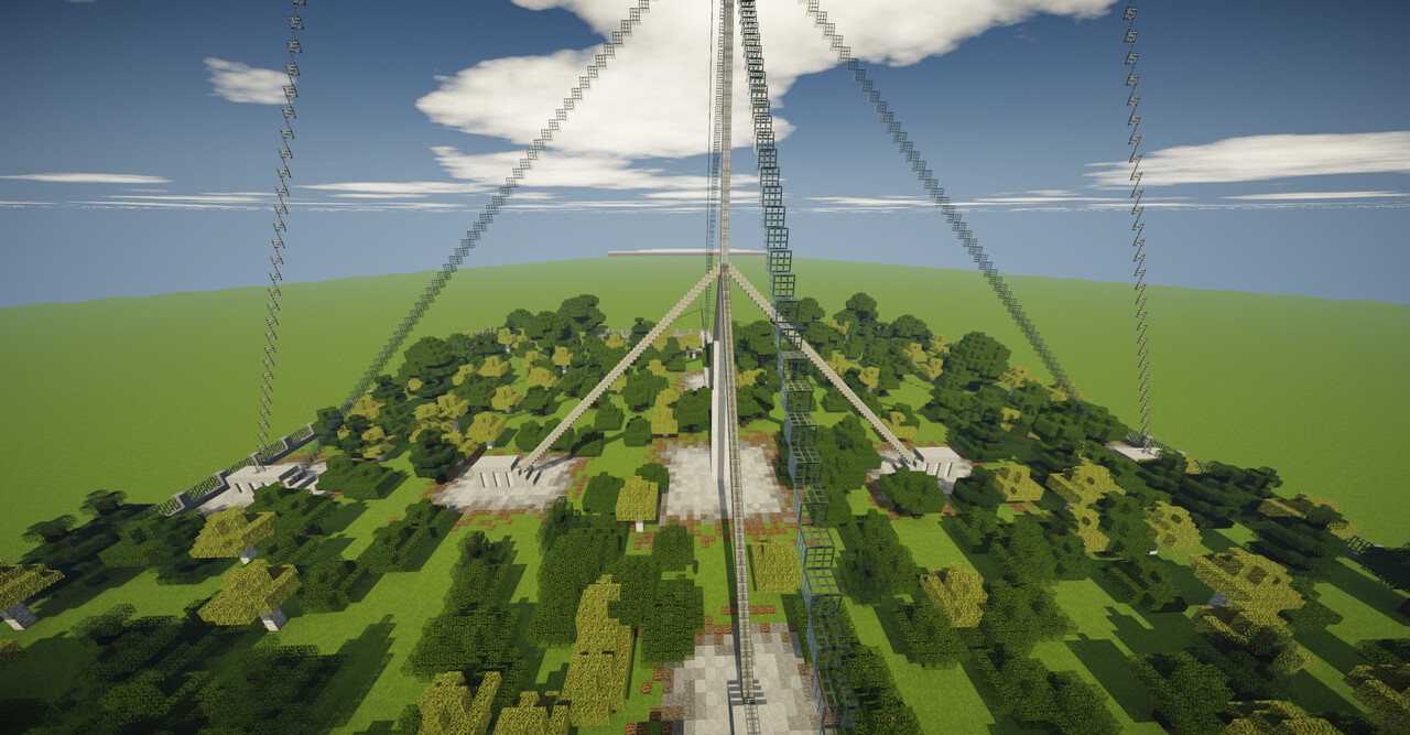 240 meters height radio antenna Minecraft Map