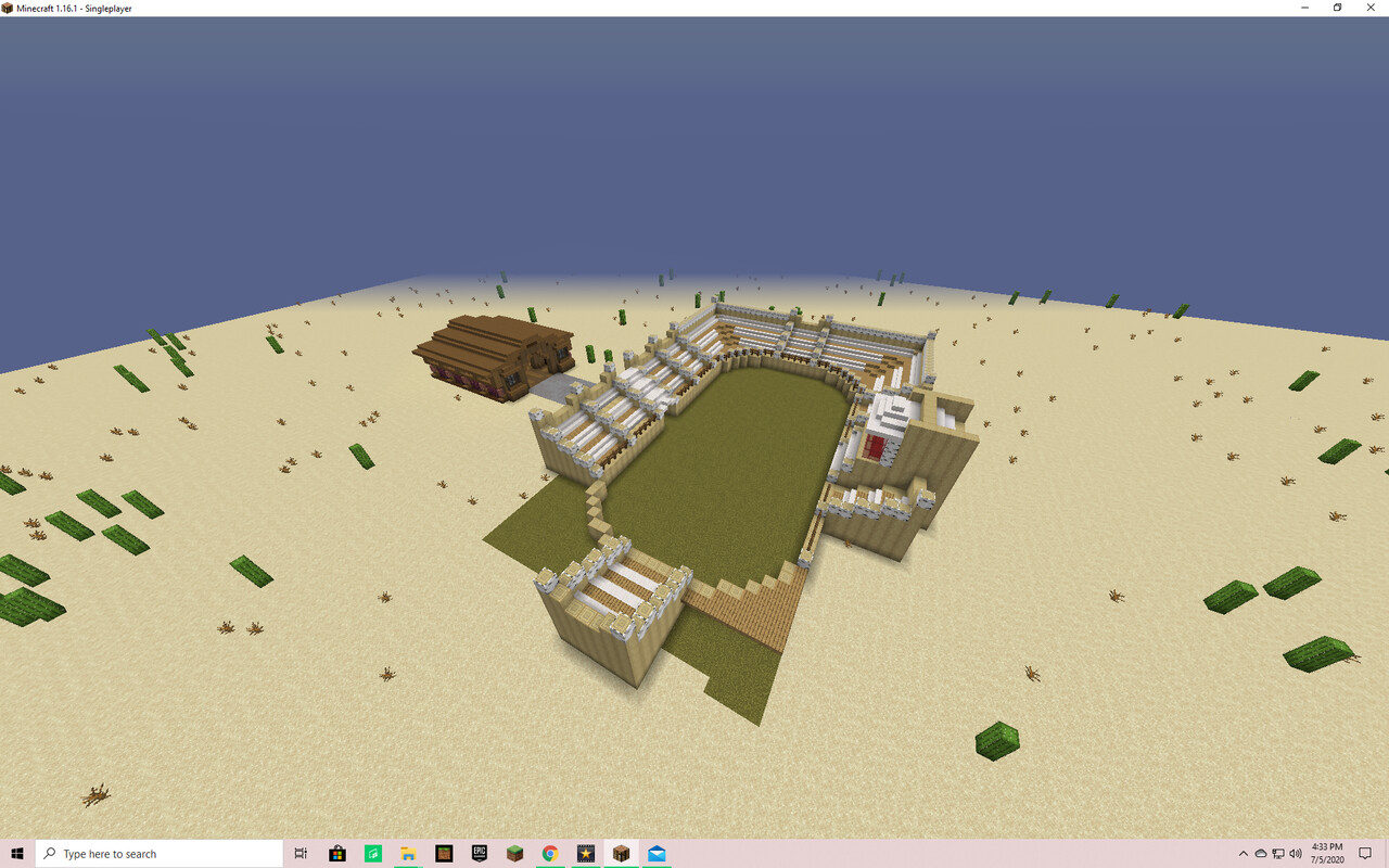 Horse Stable and Arena Minecraft Map