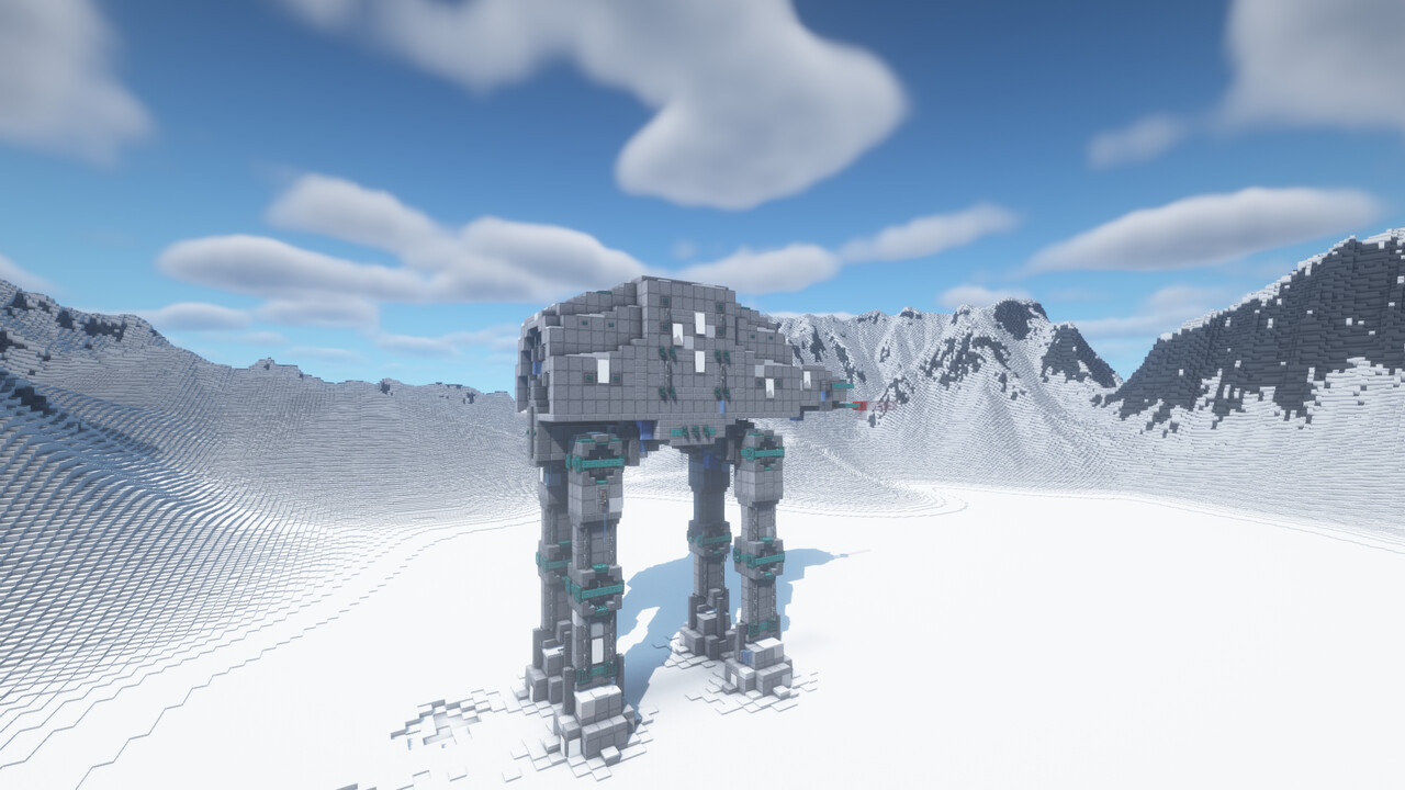 a AT-AT in Minecraft! Minecraft Map