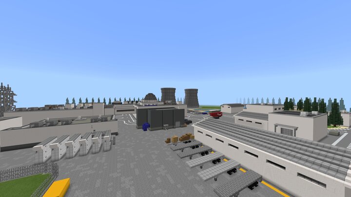 Nuclear Power Plant in Minecraft by: @chambert_mc Minecraft Map
