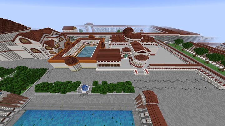 Basilica of Neptune and Baths of Aggripa. Minecraft Map