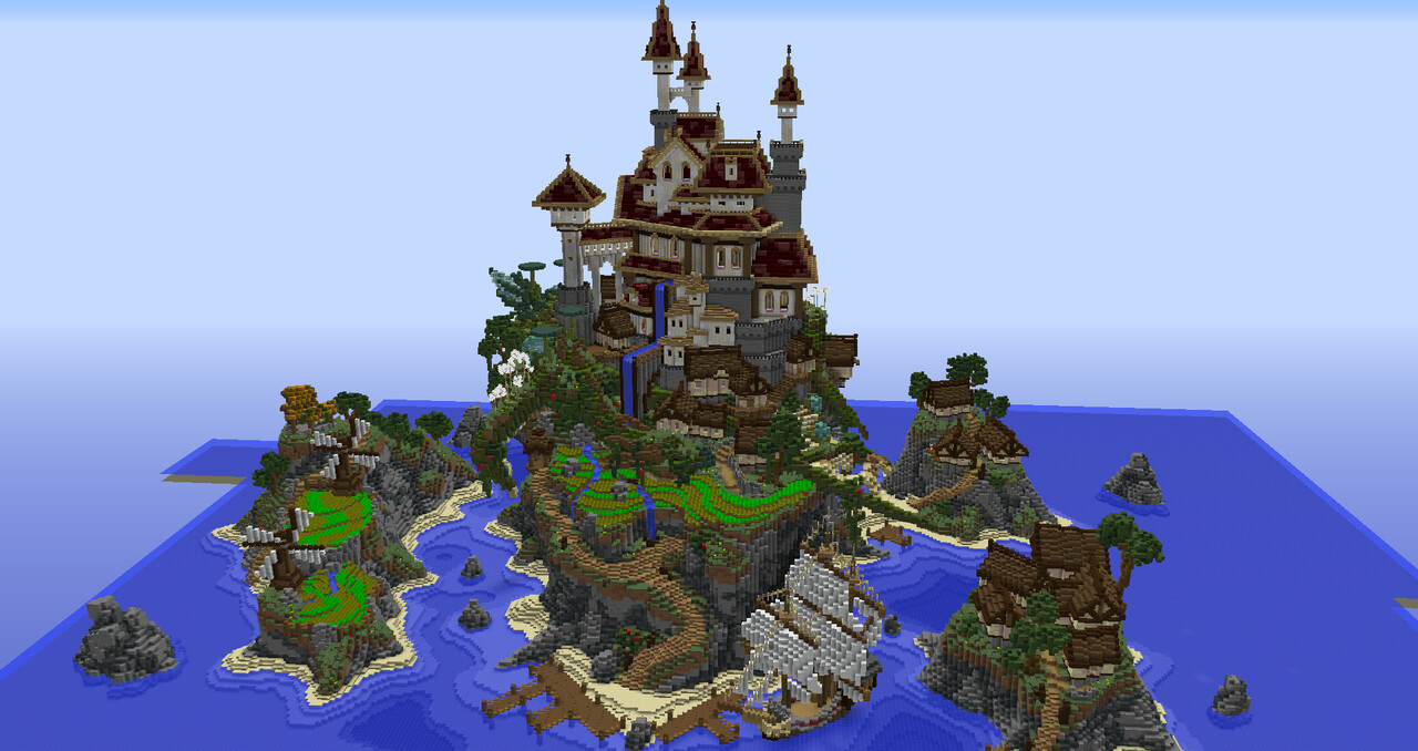 Dragon Kingdom Castle. Minecraft Map
