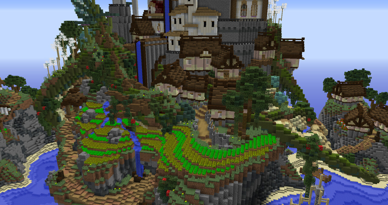 Dragon Kingdom Castle. Minecraft Map