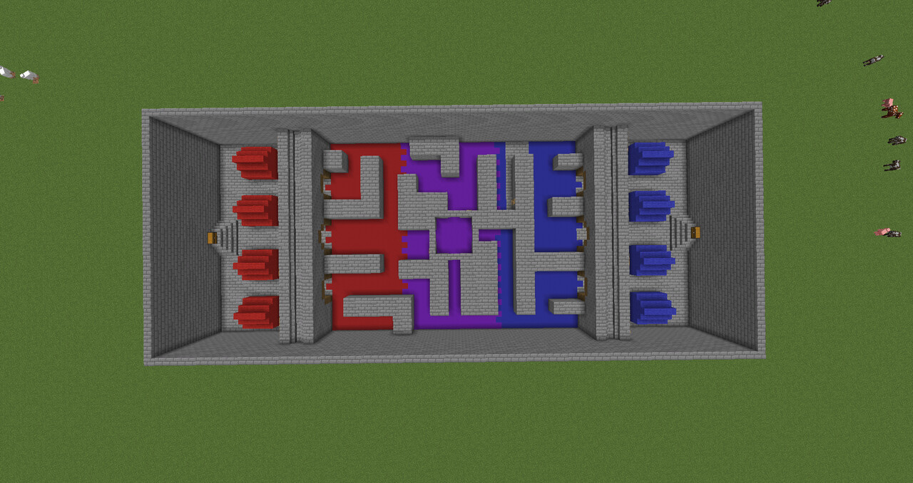 Red VS Blue Capture The Flag (2-8 Players) Minecraft Map