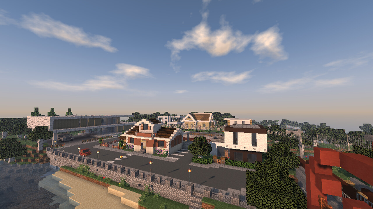 Portville - A city with working traffic system Minecraft Map