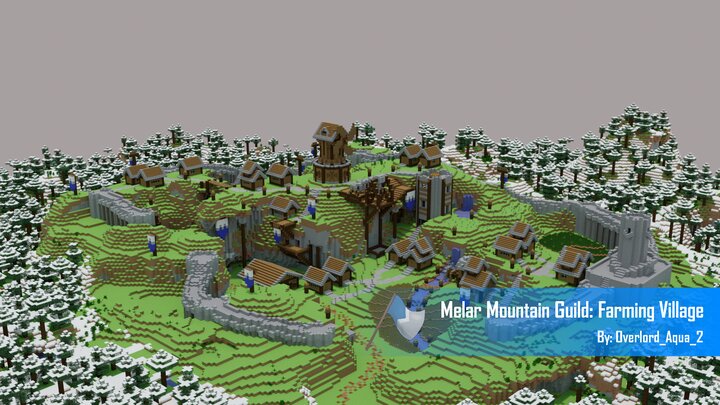 Melar Mountain Guild: Farming Village Minecraft Map