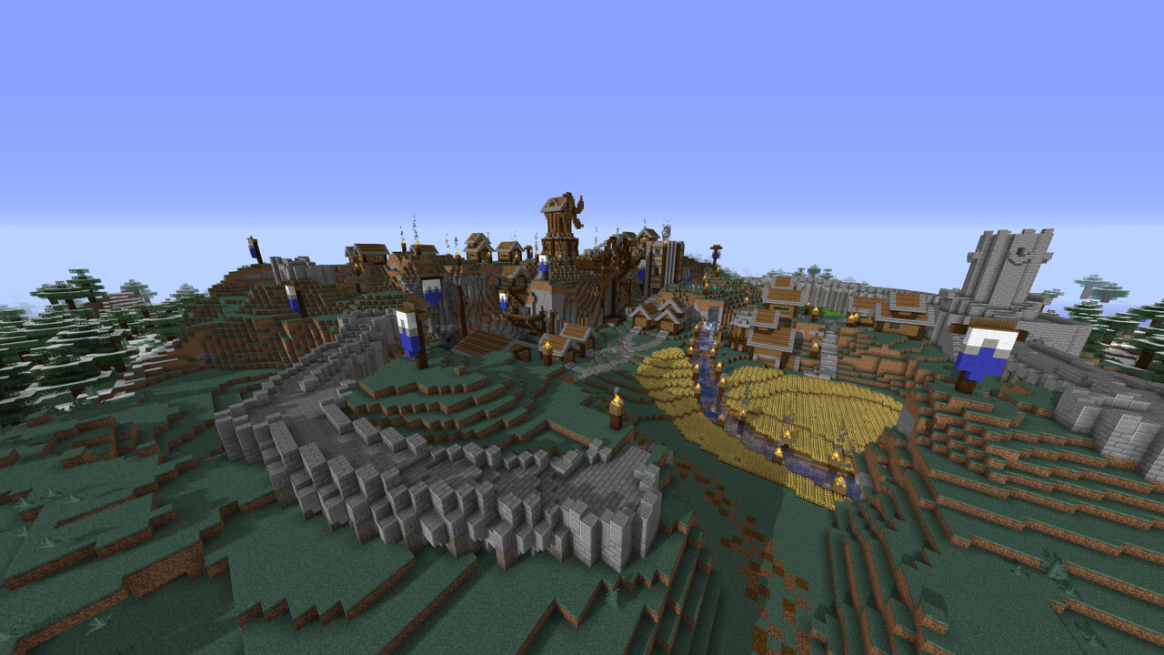Melar Mountain Guild: Farming Village Minecraft Map