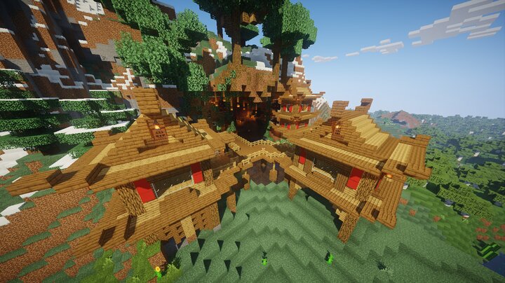 Japanese Mountain House 2 Minecraft Map
