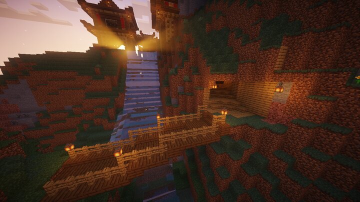 Japanese Mountain House 2 Minecraft Map