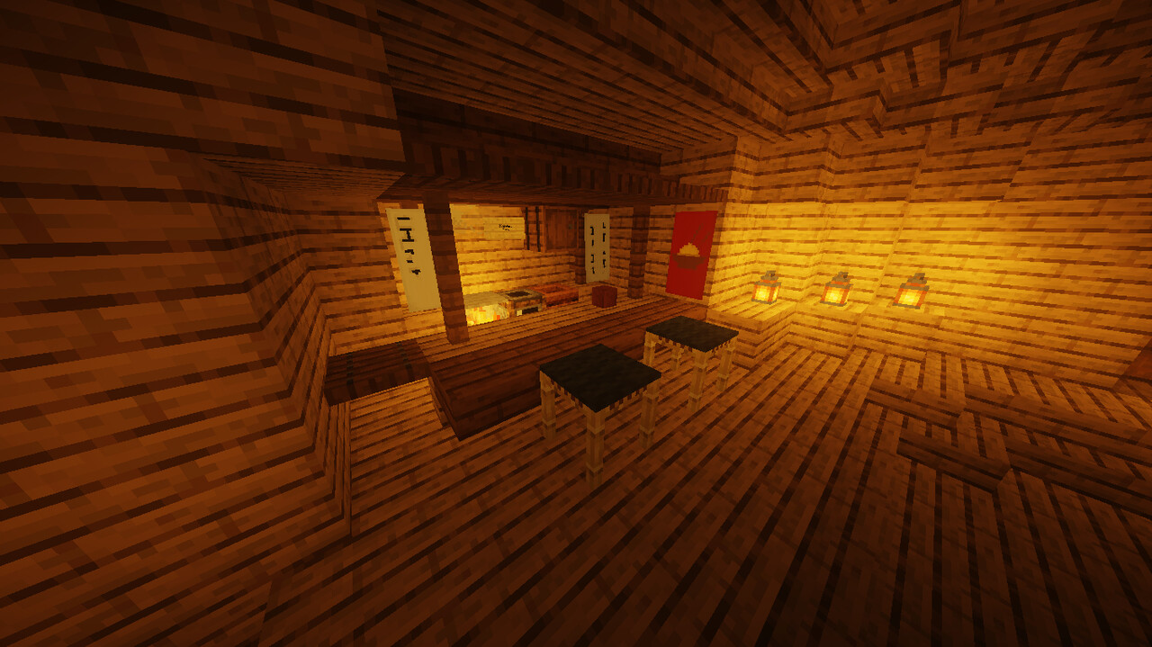 Japanese Mountain House 2 Minecraft Map