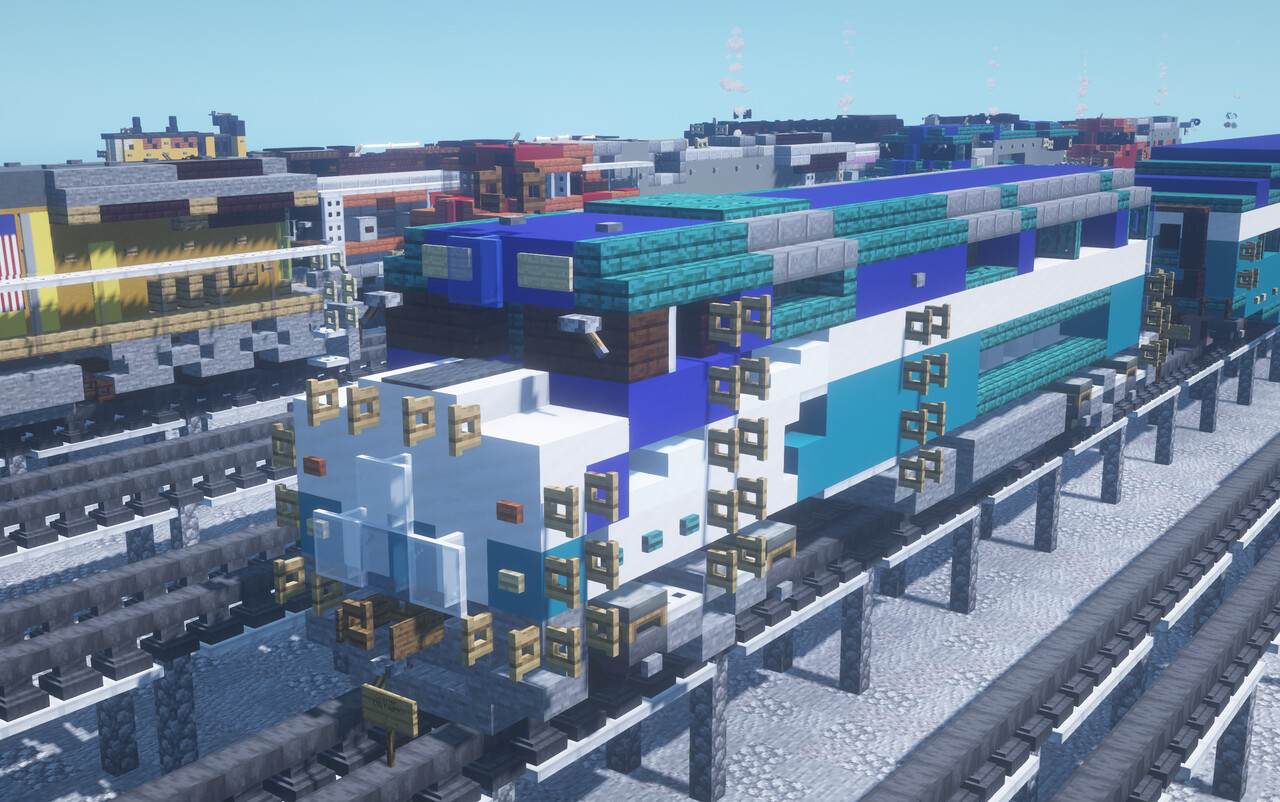 SDNX San Diego Coaster EMD F40-PH Minecraft Map