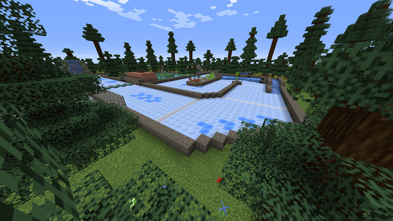 Ice Boat Race Track Minecraft Map