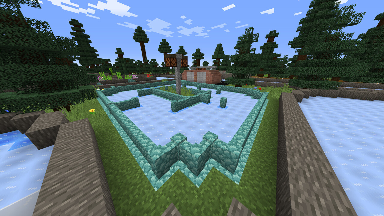 Ice Boat Race Track Minecraft Map