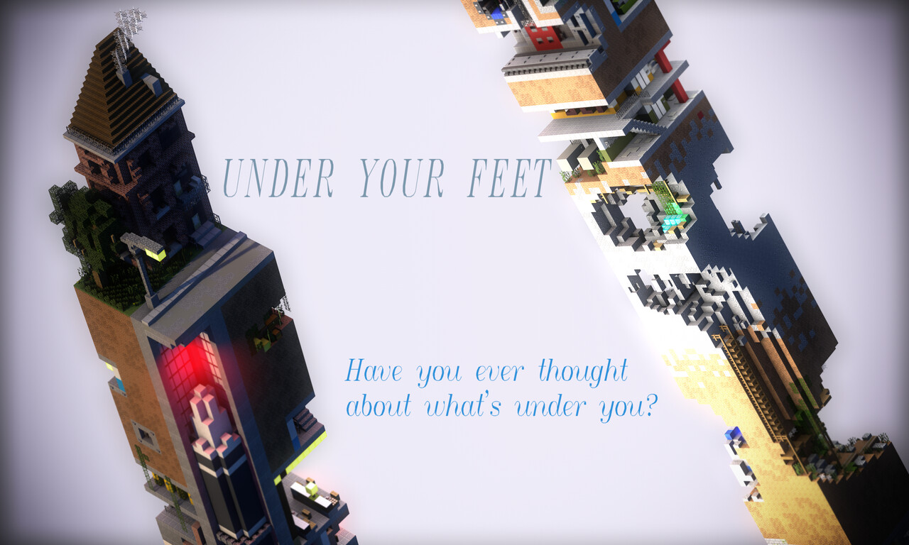 UNDER YOUR FEET [One chunk challenge] Minecraft Map