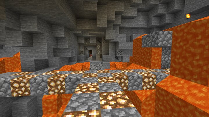 The Under ground Lava pool Minecraft Map