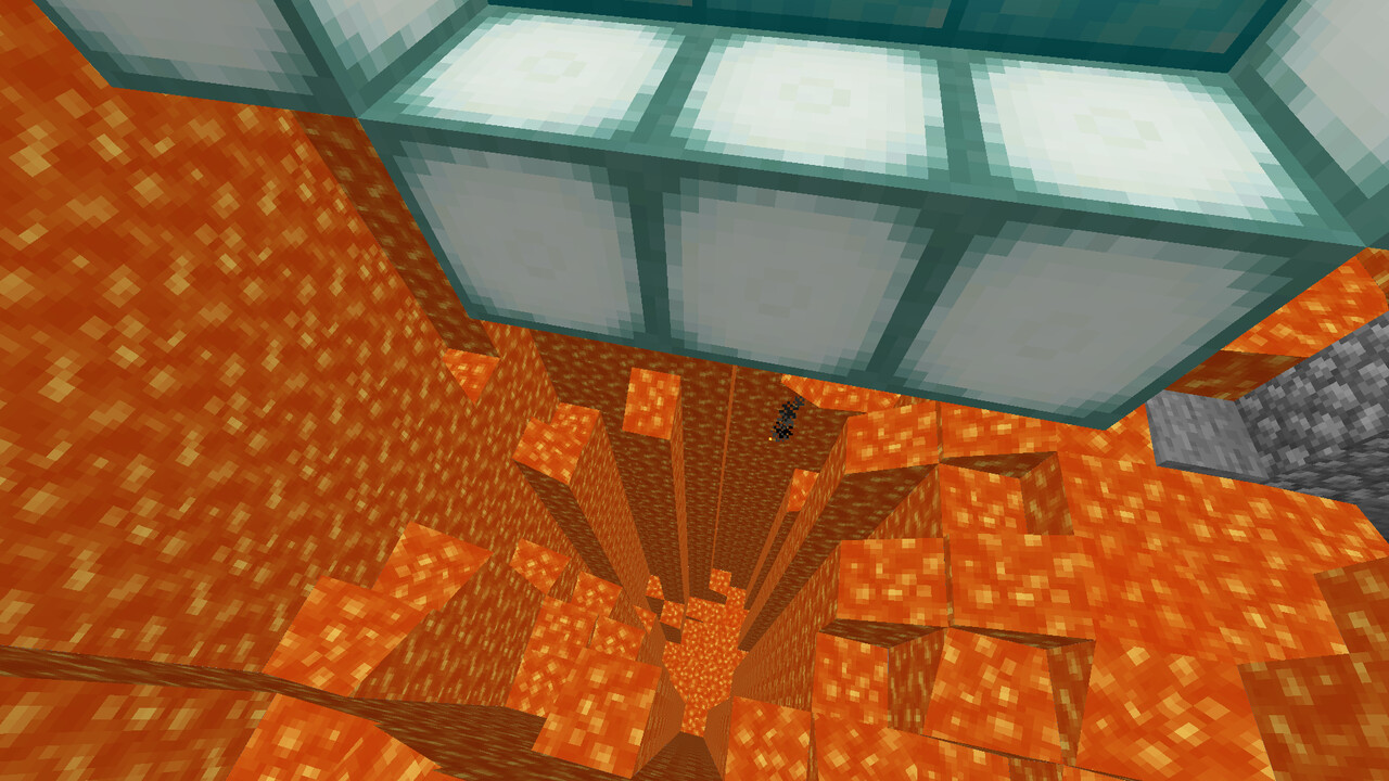 The Under ground Lava pool Minecraft Map