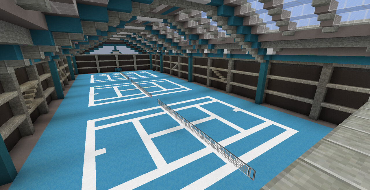 Tennis Complex - 3 Tennis Courts Minecraft Map