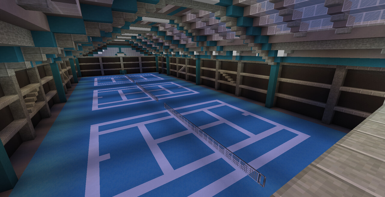 Tennis Complex - 3 Tennis Courts Minecraft Map