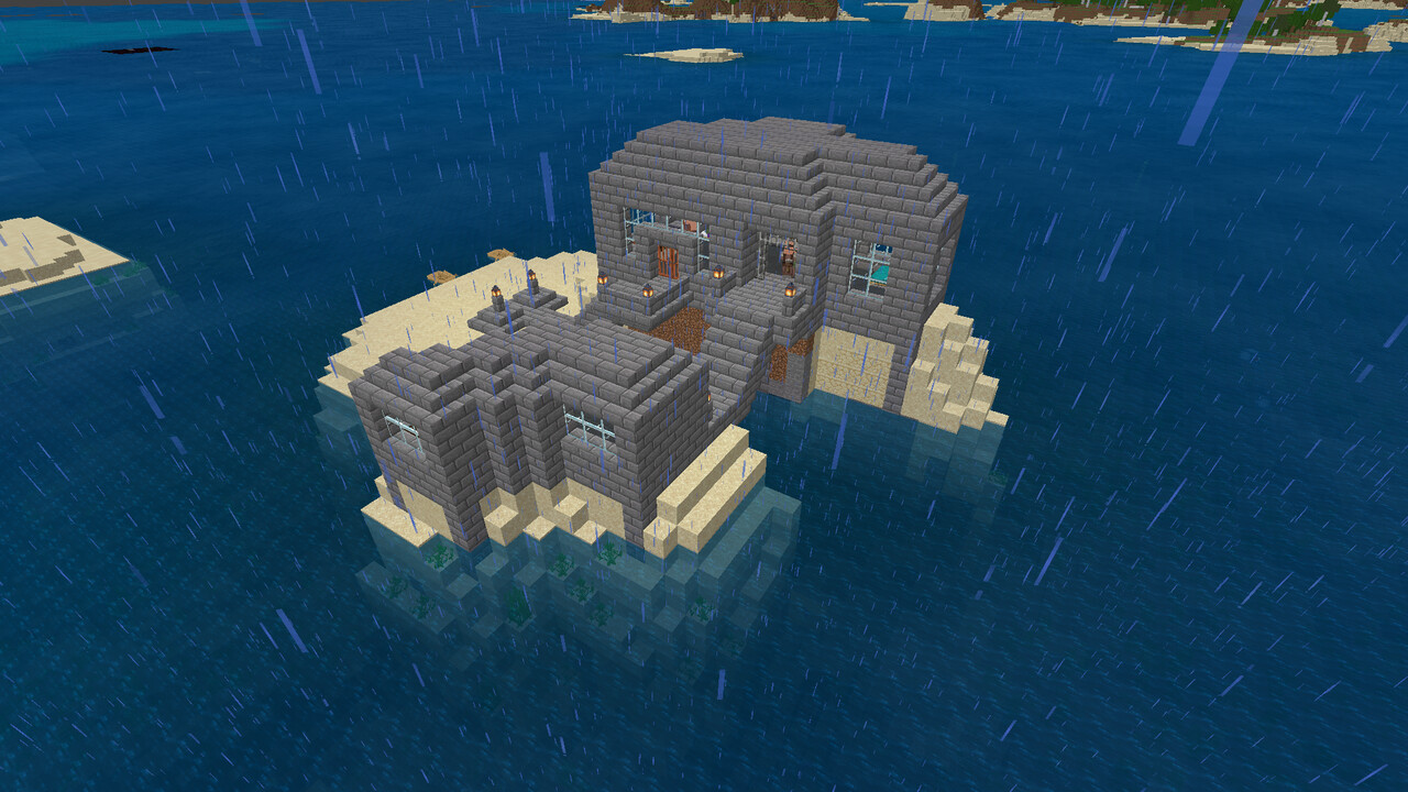 bedrock ocean underwater base Minecraft Map