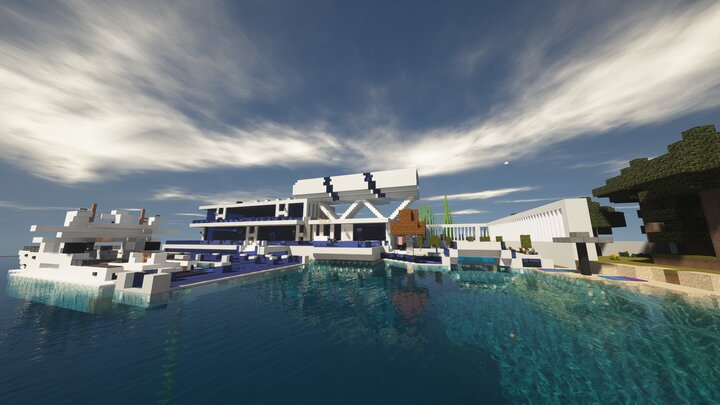 Large Abstract Modern Mansion - Blu's Mansion [Ocean Oasis Build ...