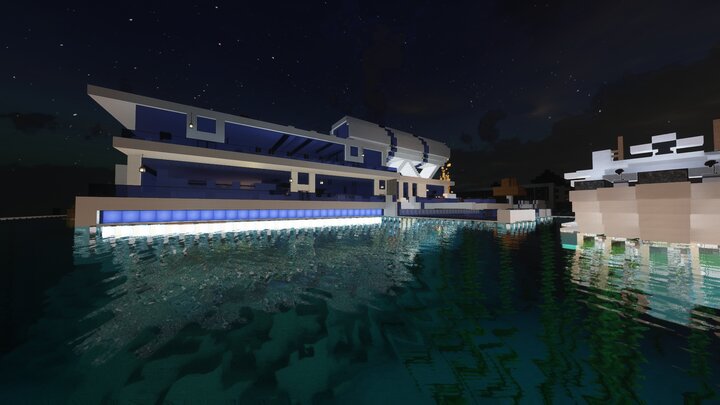 Large Abstract Modern Mansion - Blu's Mansion [Ocean Oasis Build ...