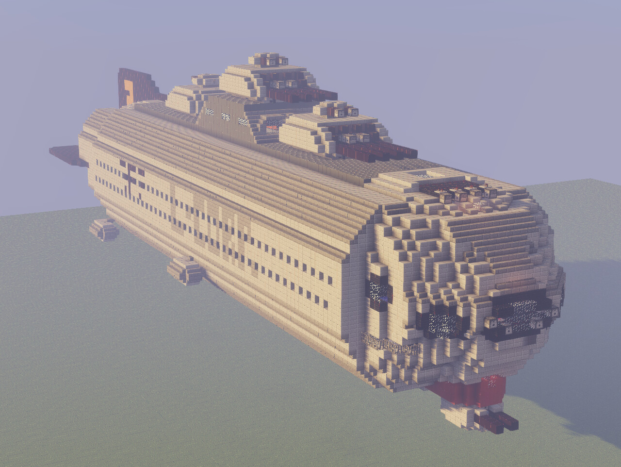 Super-Heavy-Air-Battleship INS Behemoth "Super Behemoth" Minecraft Map