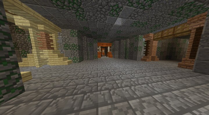 Modular Dungeon Hallway Schematics and World Map Minecraft Map
