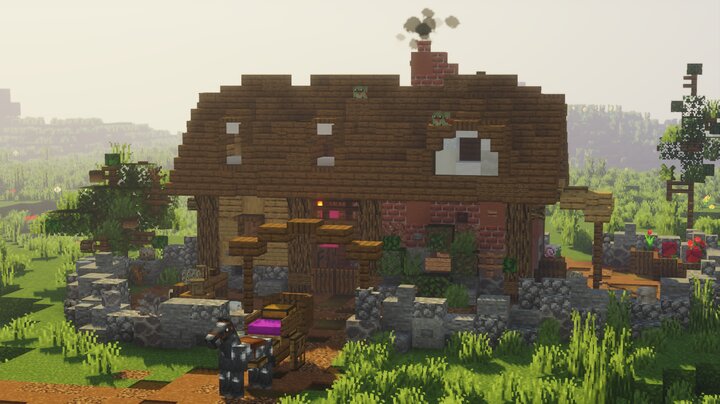 Purple Dye Maker's House Minecraft Map