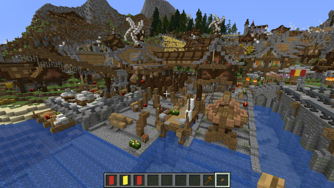 medieval shipyard - chaniter naval médiéval - mittelalterliche Werft Minecraft Map