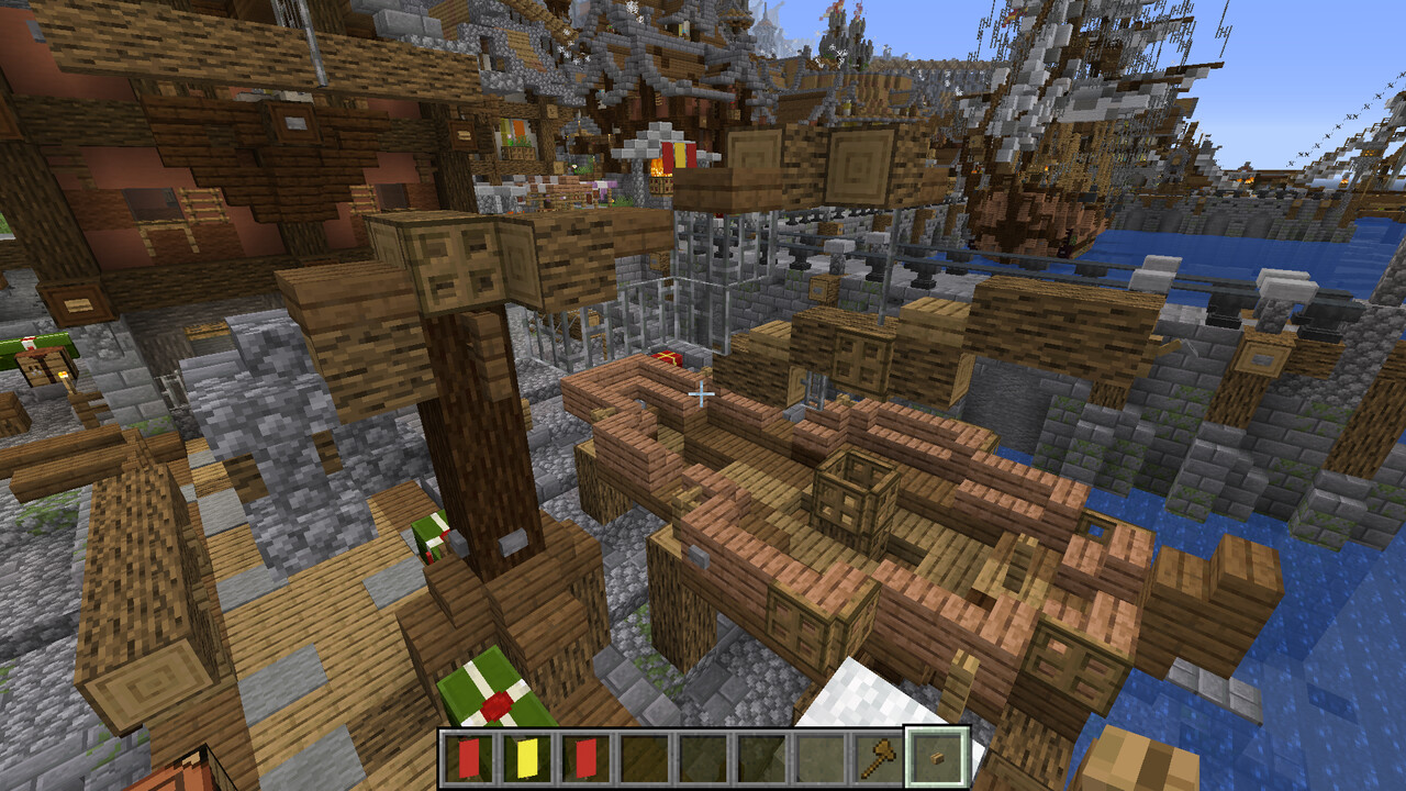 medieval shipyard - chaniter naval médiéval - mittelalterliche Werft Minecraft Map
