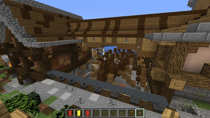 medieval shipyard - chaniter naval médiéval - mittelalterliche Werft Minecraft Map