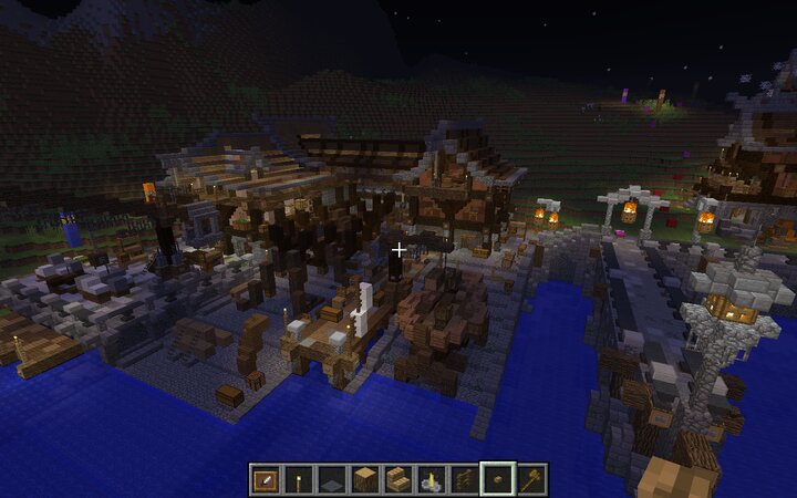 medieval shipyard - chaniter naval médiéval - mittelalterliche Werft Minecraft Map