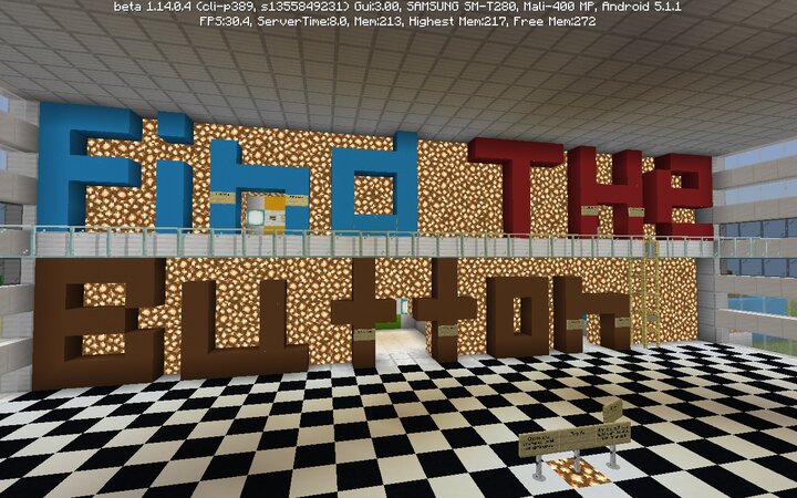 Find the Button!!! Minecraft Map