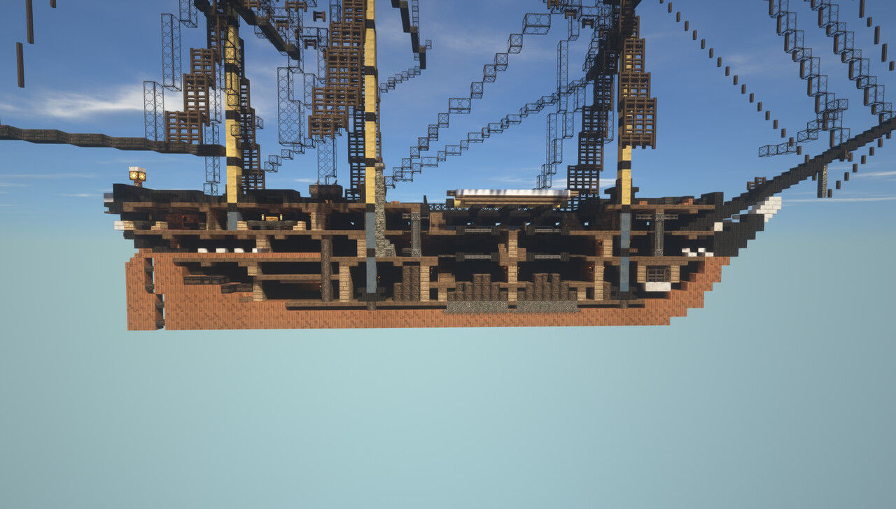 U.S.S. Trident - 50 Gun Navy Frigate Minecraft Map