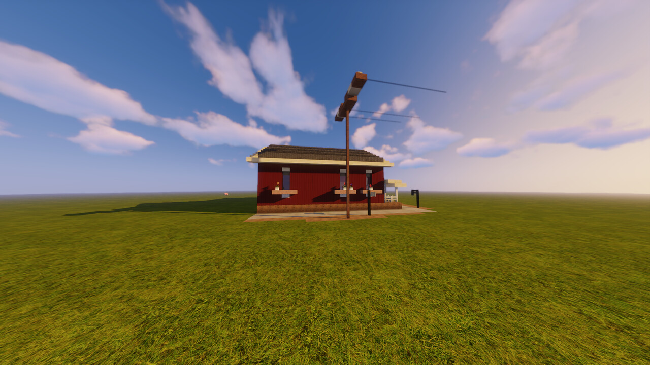 Small Town Building #1 - Red Restaurant Minecraft Map