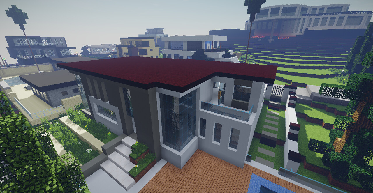 Modern House #32 + Schematics Minecraft Map