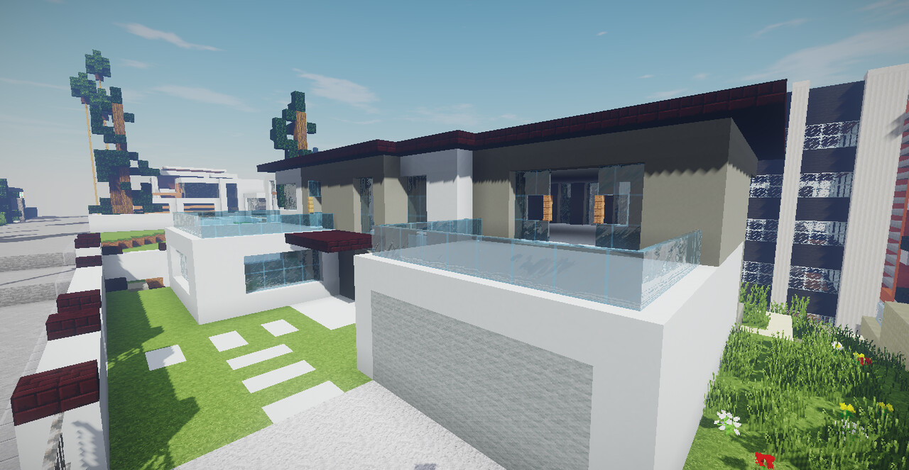 Modern House #32 + Schematics Minecraft Map
