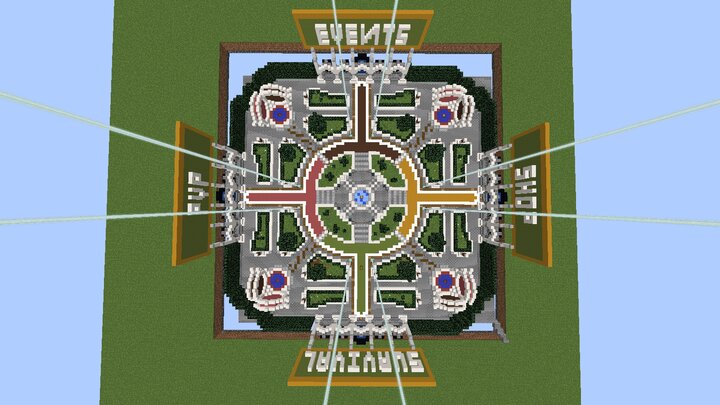 Minecraft Spawn with Portals Minecraft Map