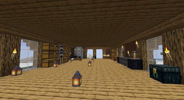 large cottage community center. Minecraft Map